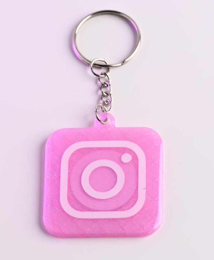 Instagram keychain tag